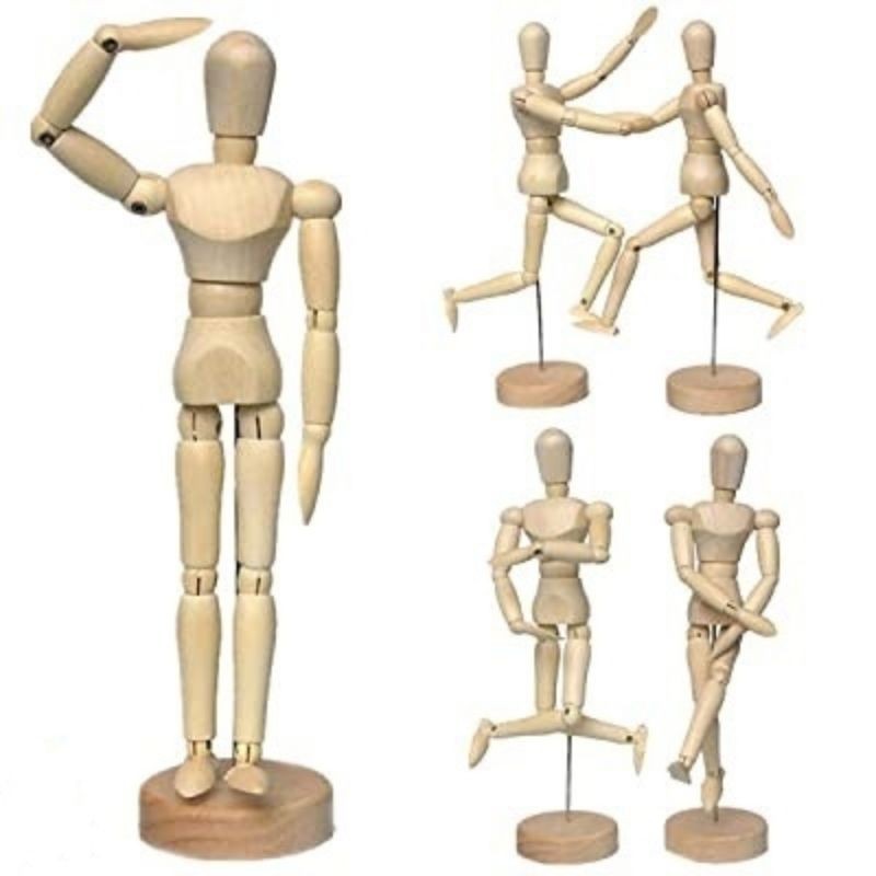 Artists Wooden Manikin Jointed Mannequin, Drawing The Human Figure wood ...