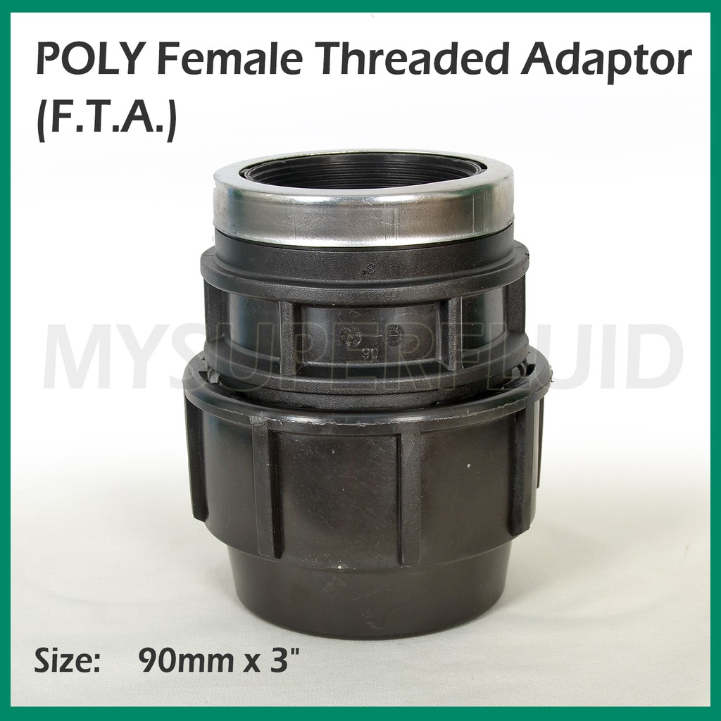 POLY FITTINGS HDPE [90MM X 3INCH] POLY FTA | Shopee Malaysia
