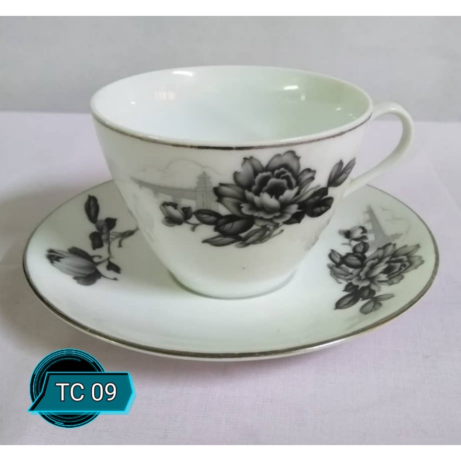 NOSTALGIA PINGGAN, PIRING, TEKO, CAWAN BUNGA KANGKUNG, BUNGA PADI DAN ...