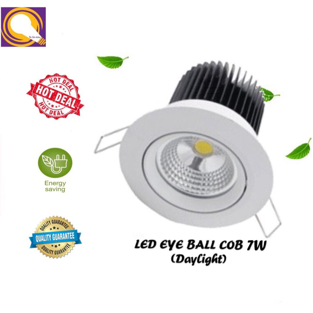 HKS 7W LED Round Angle Adjustable Ceiling Recessed Spotlight Spot Light ...