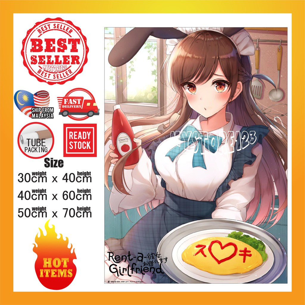 Ready Stock Rental Girlfriend 10 | Kanojo karishimasu | KanoKari | Chizuru | Ruka | Sumi | Mami ...