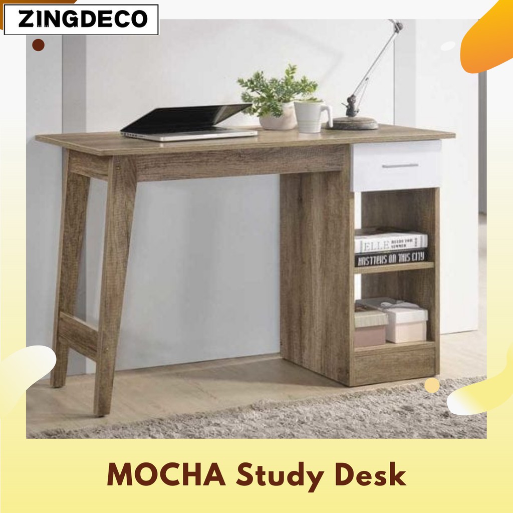 Study Desk Computer Desk MOCHA Series | Shopee Malaysia