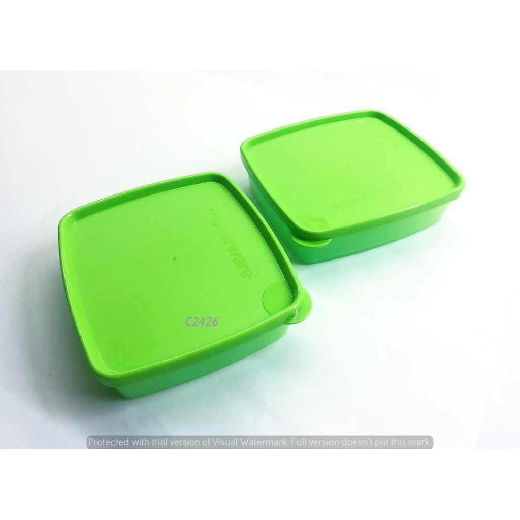 Tupperware Shallow Square Round set (2) 250ml | Shopee Malaysia