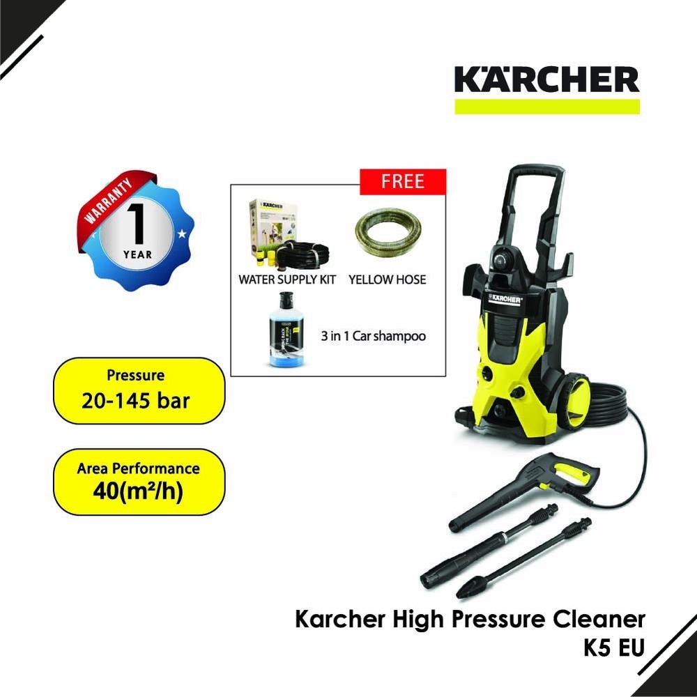 KARCHER K5 EU HIGH PRESSURE WASHER (2100W/145BAR) | Shopee Malaysia