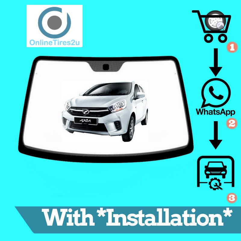 Car Windscreen - Perodua Axia (With Installation) | Shopee Malaysia
