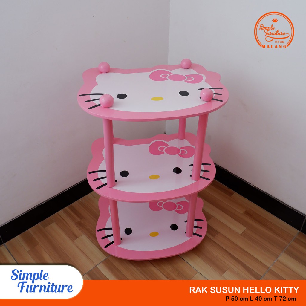 HELLO KITTY 3-LAYER SHELF | Shopee Malaysia