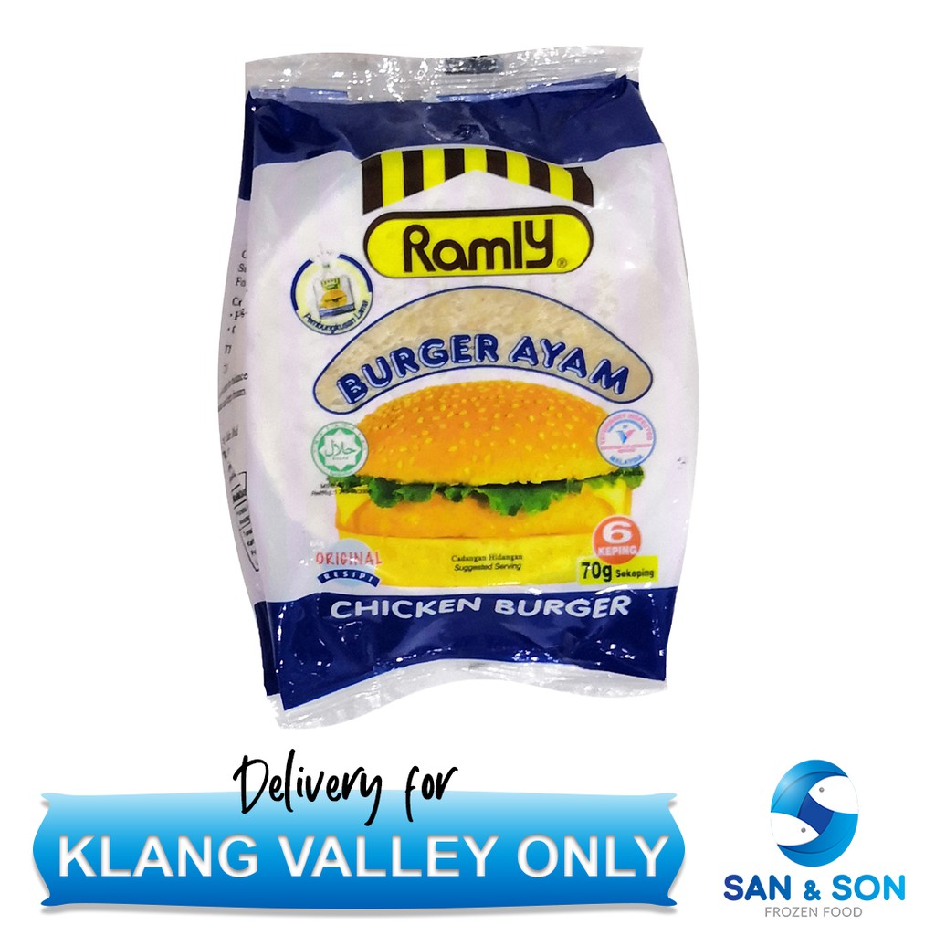 RAMLY BURGER AYAM 70GM San and Son Frozen San&Son | Shopee Malaysia