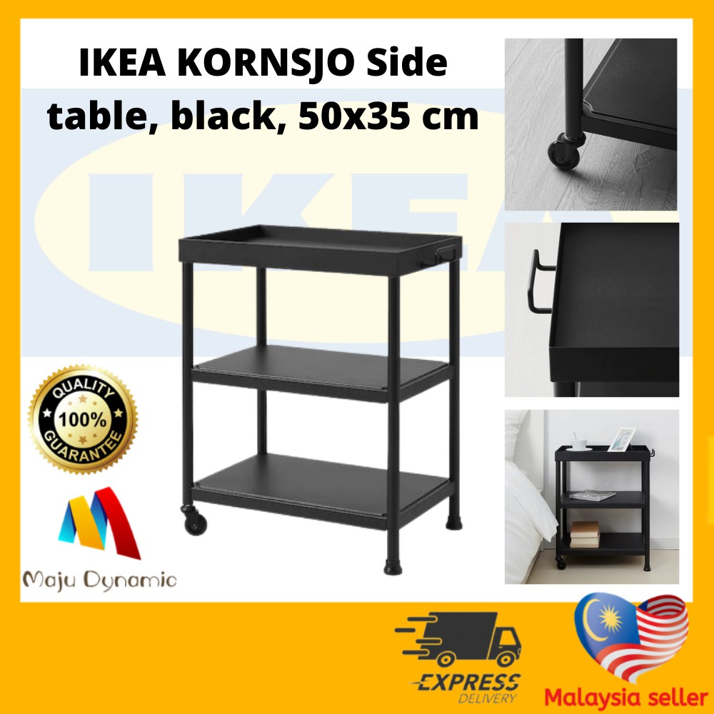 Ready Stock IKEA KORNSJO Side table black 50x35 cm Shopee Malaysia