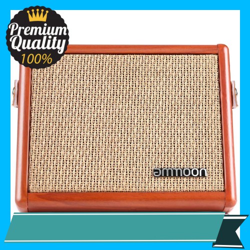 ammoon AC-15 15W Portable Acoustic Guitar Amplifier Amp BT Speaker with ...