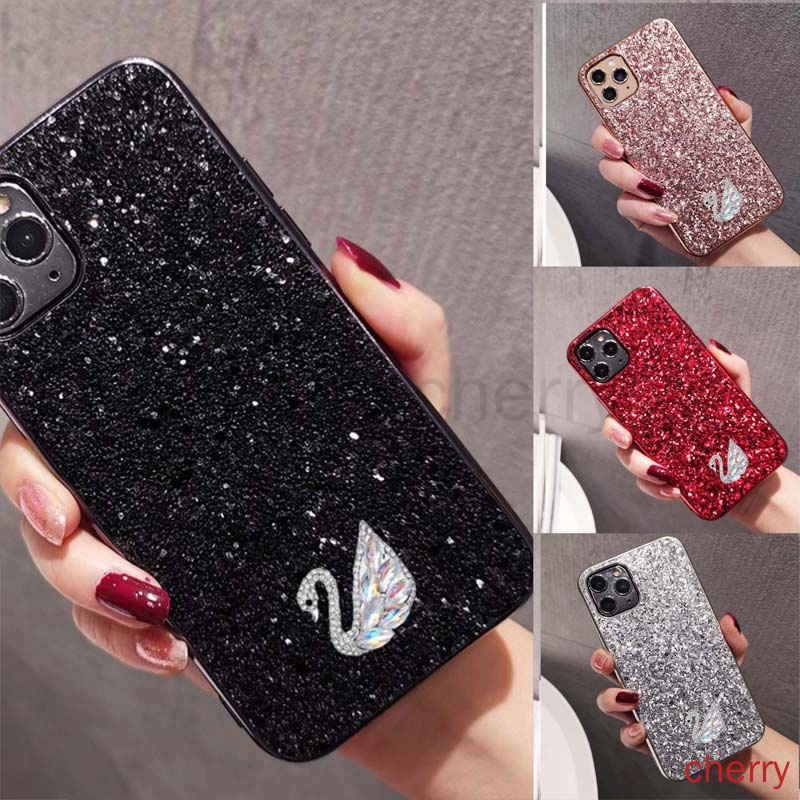 Bling Glitter Sequins Casing For iPhone 13 14 12 11 15 Pro Max Plating ...