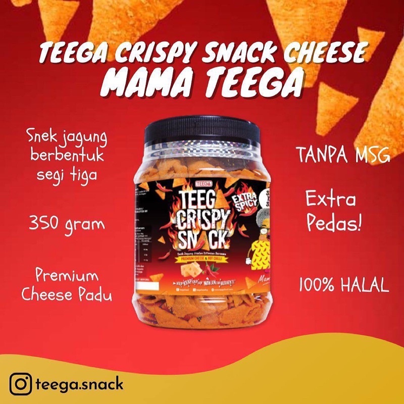 Ready Stock ️𝐓𝐄𝐄𝐆𝐀 𝐂𝐑𝐈𝐒𝐏𝐘 𝐒𝐍𝐀𝐂𝐊 𝐂𝐇𝐄𝐄𝐒𝐄 🧀- 𝐌𝐚𝐦𝐚 𝐓𝐞𝐞𝐠𝐚 𝐂𝐡𝐞𝐞𝐬𝐞 | Shopee ...