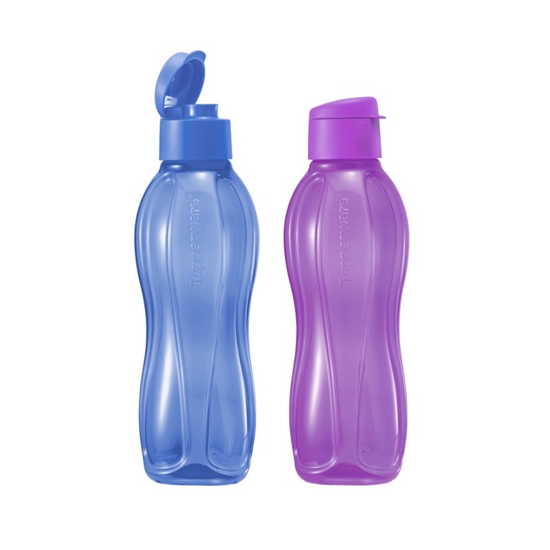 Tupperware eco bottle blue & purple 1L (2pcs) | Shopee Malaysia