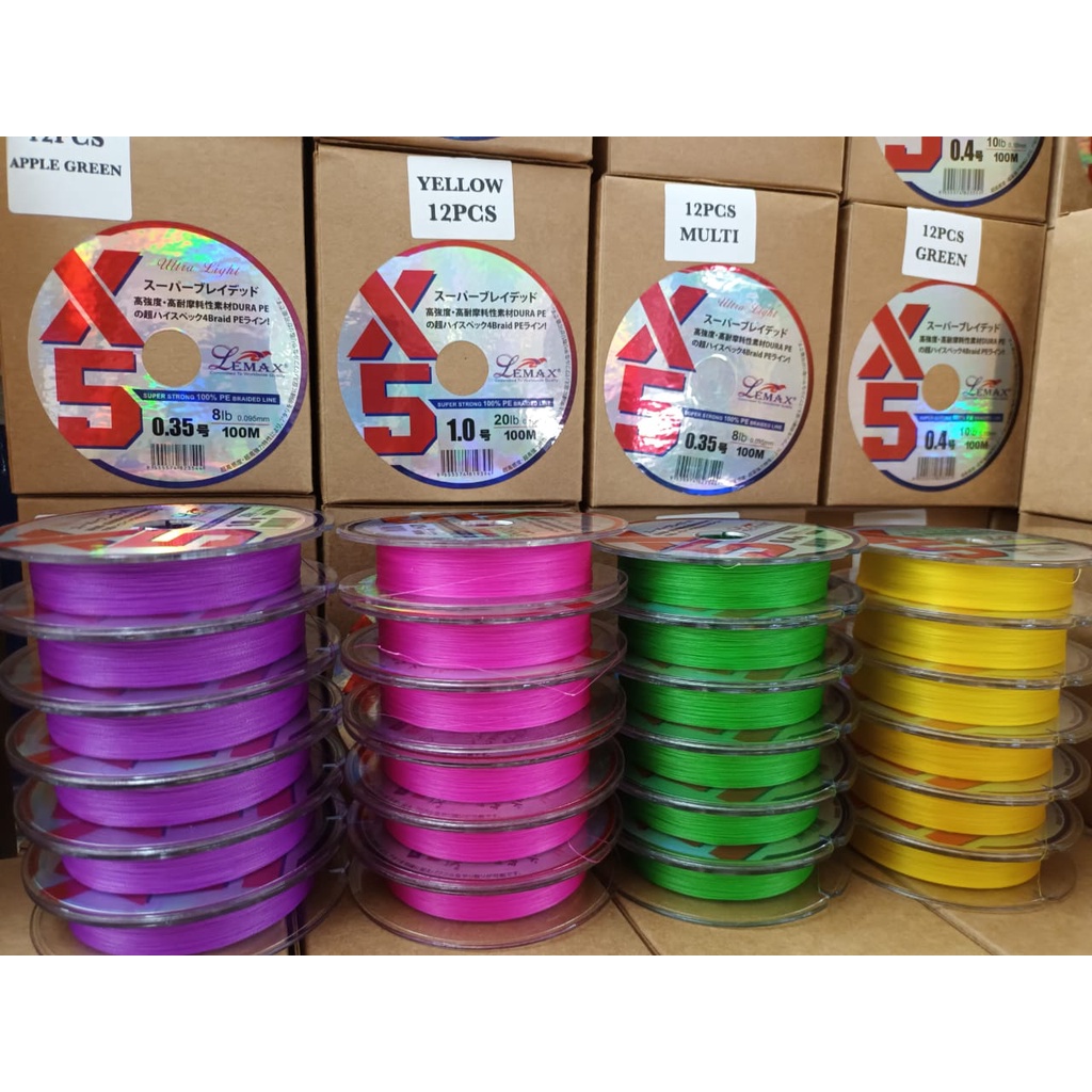 LEMAX X5 100% BRAIDED FISHING LINE | Shopee Malaysia