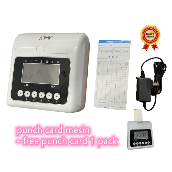 Local Time Recorder Punch Card Machine absence machines Standard Card ...