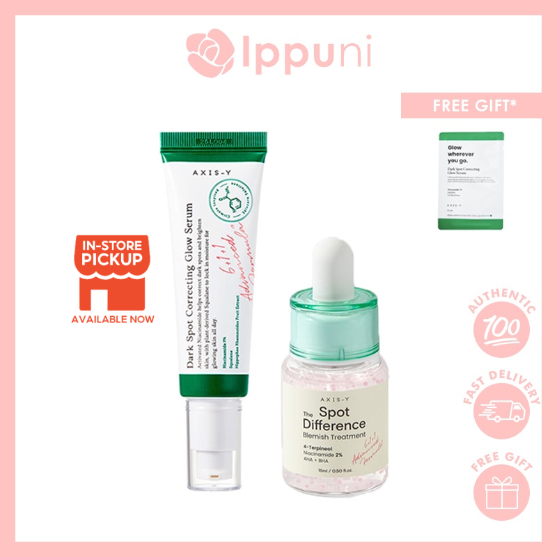 AXIS-Y Acne Fighter Duo Set ( Glow Serum + Spot Different) | Shopee ...