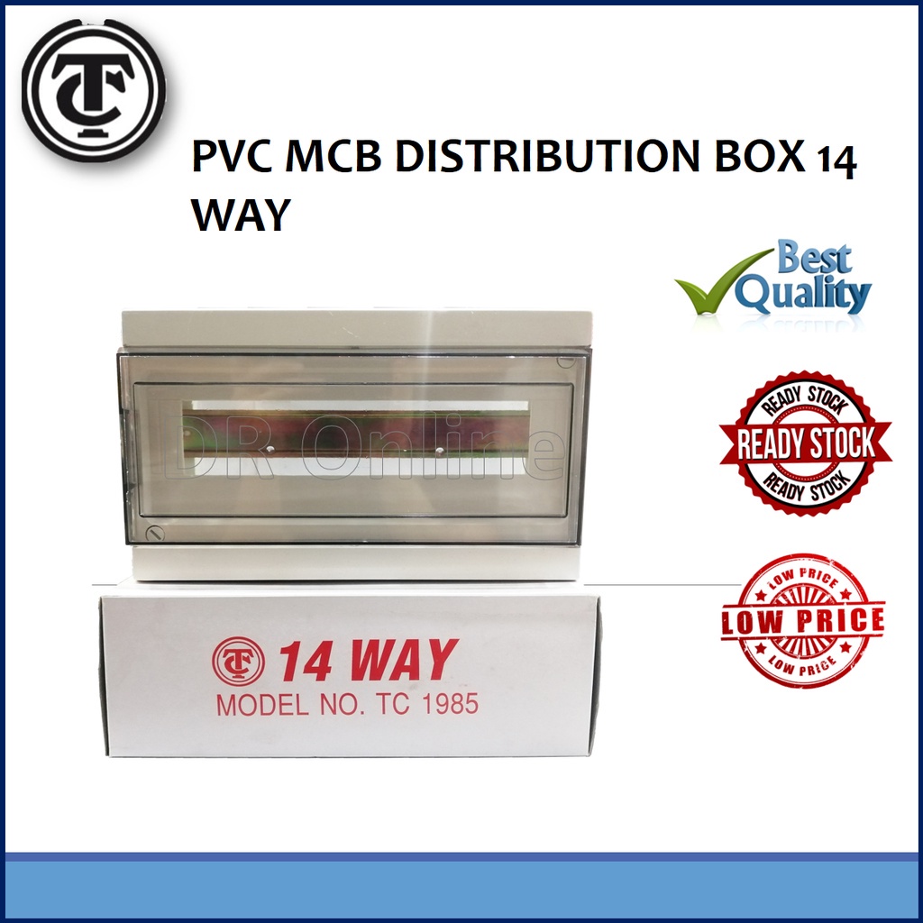 TC MCB PVC DB Box / MCB Distribution Box , 14 Way / 19WAY PVC | Shopee Malaysia