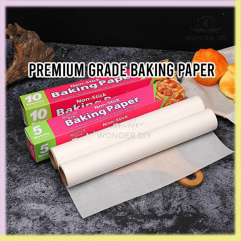 Baking Paper With Cutter Kertas Minyak Silicone Bakery Oil Paper ...