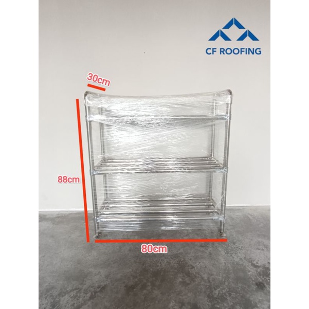STAINLESS STEEL 3 TIER RACK (READYSTOCK) | Shopee Malaysia