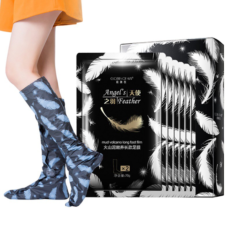 Long Volcanic Mud Foot Mask Exfoliation Remove Dead Skin Anti-Drying ...