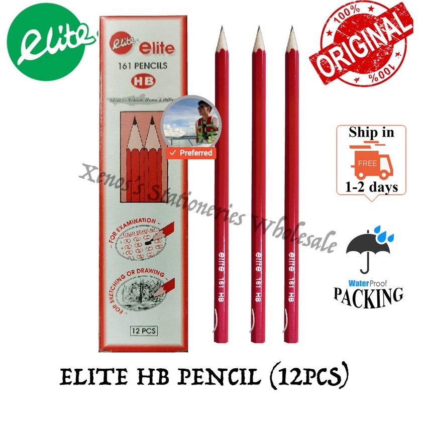 ELITE HB PENCIL (12PCS/BOX) (READY STOCK) | Shopee Malaysia