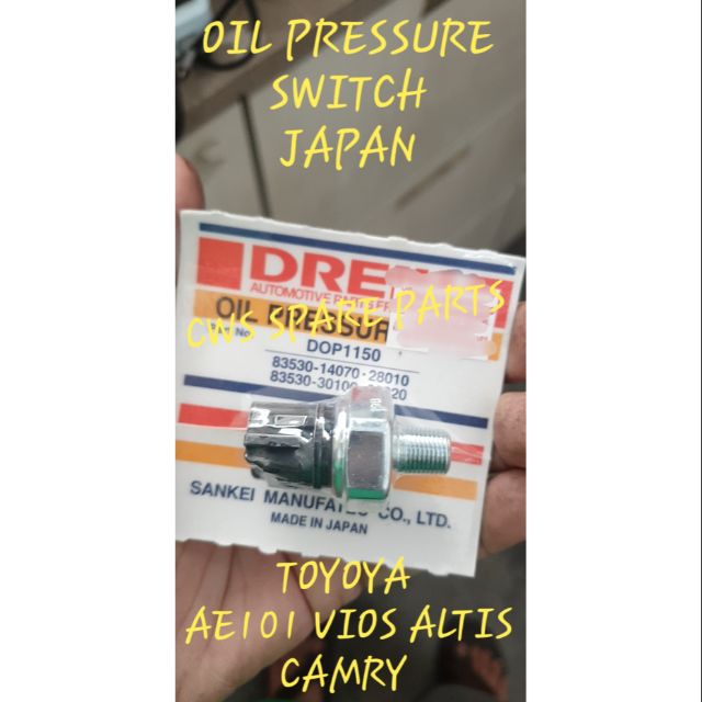 TOYOTA AE101 VIOS ALTIS CAMRY OIL PRESSURES SWITCH SANKEI JAPAN 83530 ...