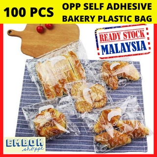 [READY STOCK] 100PCS OPP SELF ADHESIVE BAKERY PLASTIC BAG - PLASTIK ...