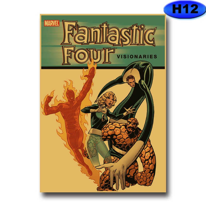 Kraft Paper Marvel Movie Avengers Comics Poster Vintage Art Wall ...