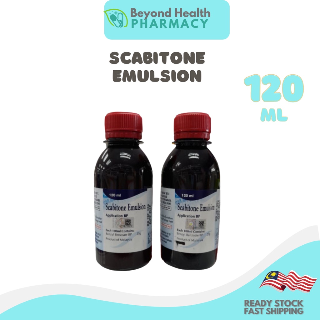 SCABITONE EMULSION 120ML (UNTUK SCABIES DAN KUTU) | Shopee Malaysia