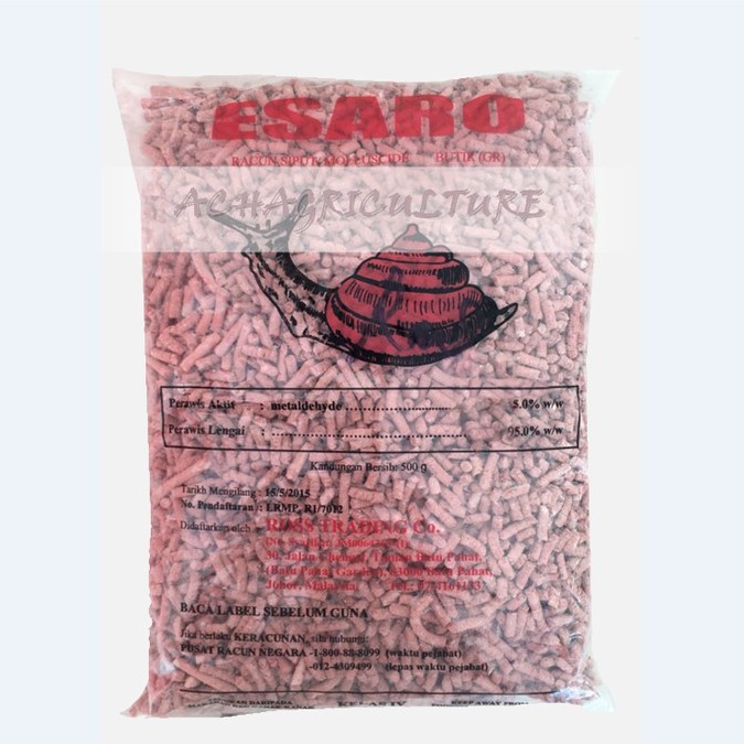500G Esaro Snail Chemical Poison Killer Molluscicide Pellets | Racun ...