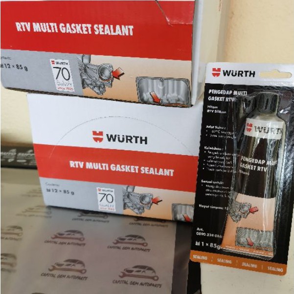 WURTH RTV MULTI GASKET SEALANT /GASKET GUM (BLACK) | Shopee Malaysia