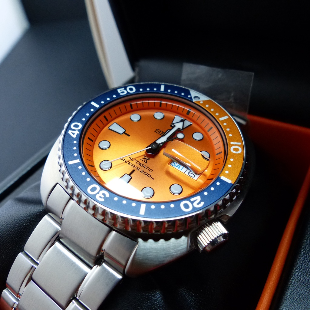 Seiko Prospex Turtle nemo orange SRPC95K1 200M diver limited edition ...