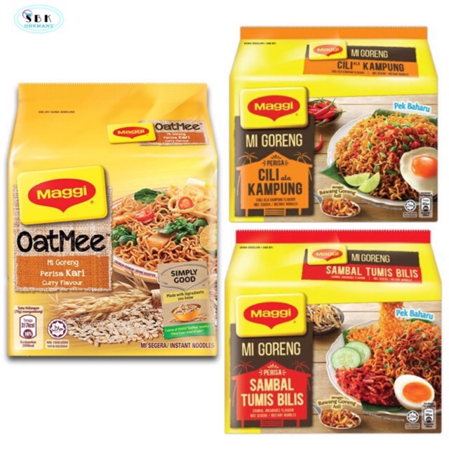 Maggi Mi Goreng - 3 Variats (75G-78G x 4/5 Packs) | Shopee Malaysia