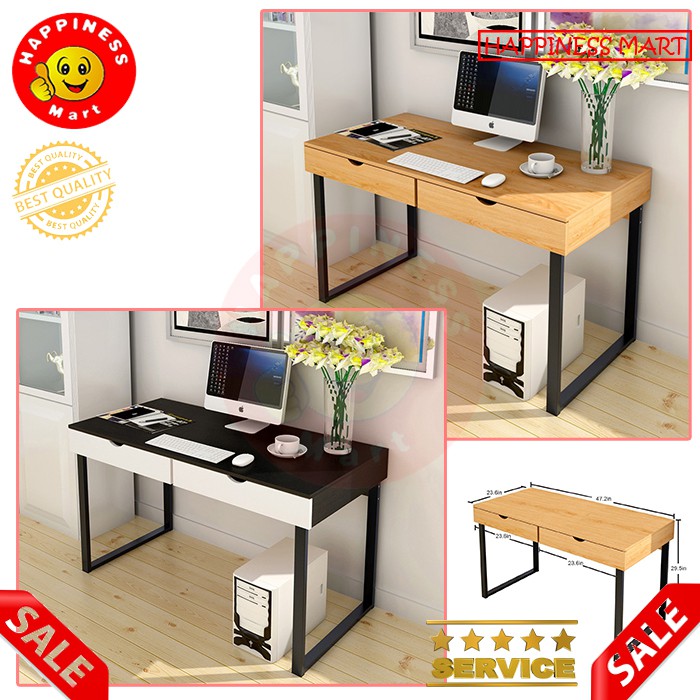💐HAPPINESS💐 Modern Computer Study Table Home Office Table With Drawer ...
