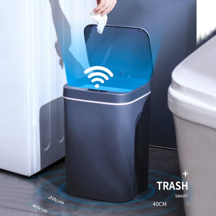 Automatic Touchless Motion Sensor Electronic Dustbin 16L Sensing ...