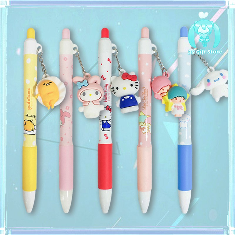 🧡READY STOCK🧡 Miniso Pen Sanrio Characters 0.5mm Black Ink 卡通圆珠笔 黑色 ...