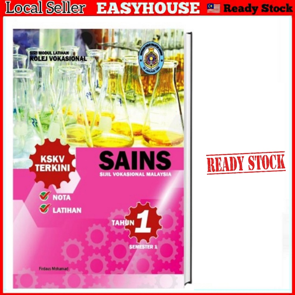 Siri Modul Latihan Kolej Vokasional: Sains Tahun 1 Semester 1 | Shopee Malaysia