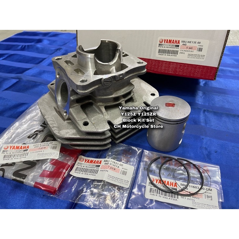 Original Yamaha Y125Z Y125ZR Block Kit Set Blok Ring Piston 125Z 125ZR Y125 Hong Leong HLY 100% ...