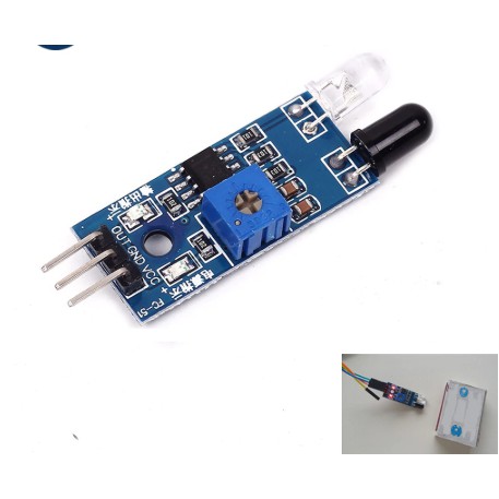 HITAM PUTIH Ir Infrared Sensor Infrared Obstacle Detector Black and ...