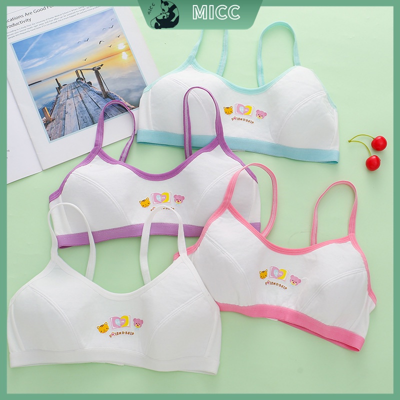 Girls' Underwear Female Students' Developmental Bra Cotton Girl Bra ...