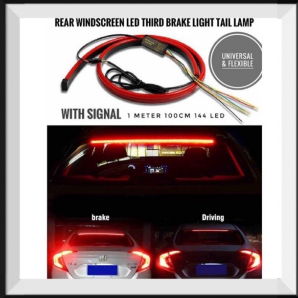new Car Audi design Brake Light Led Trunk Light Signal Daylight Bonnet ...