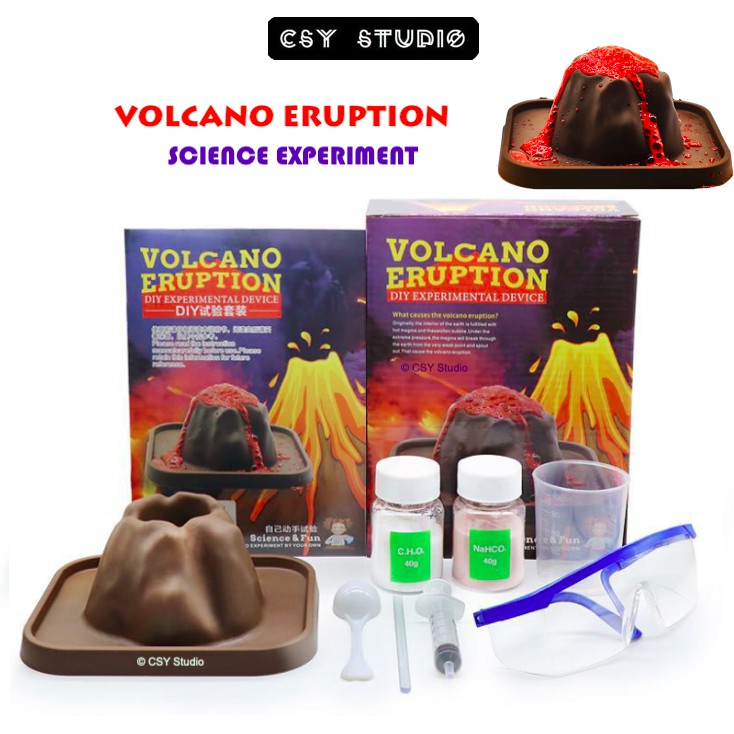 Volcano Toys Eruption Gunung Api Mainan Volcano Experiments Set for ...