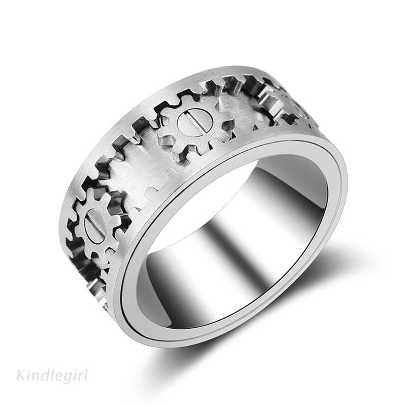 KING Rotatable Rings Spinner Rings Gear Celtic Ring Reduce Anxiety ...
