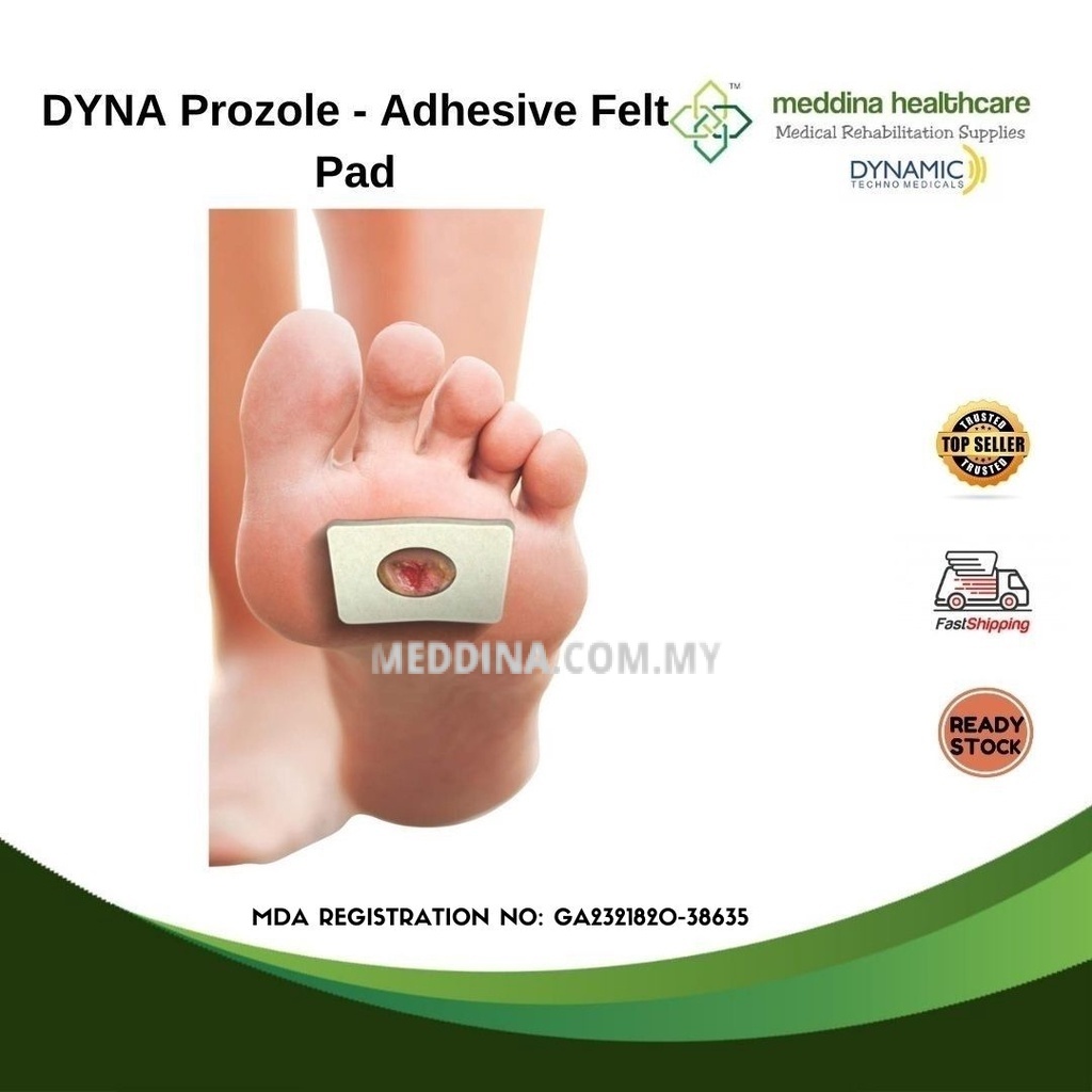 MEDDINA DYNA Prozole - Adhesive Felt Pad (10x10cm - 10's) | Shopee Malaysia