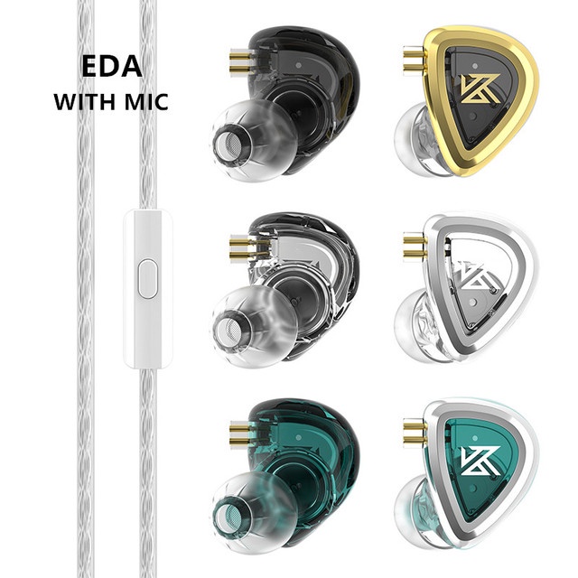 KZ EDA Bass/Balanced/Hi-Res Earbuds In Ear Earphones 3 Pairs HIFI ...