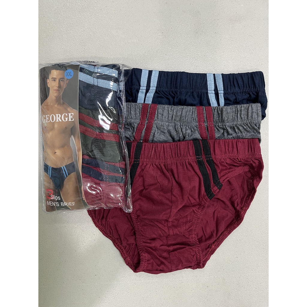 George Men Colored Brief Inside garter 3pcs | Shopee Malaysia
