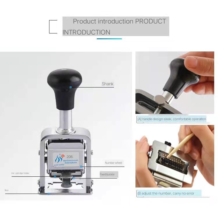 Metal Six-Station Automatic Numbering Machine Roller Digital Graffiti ...