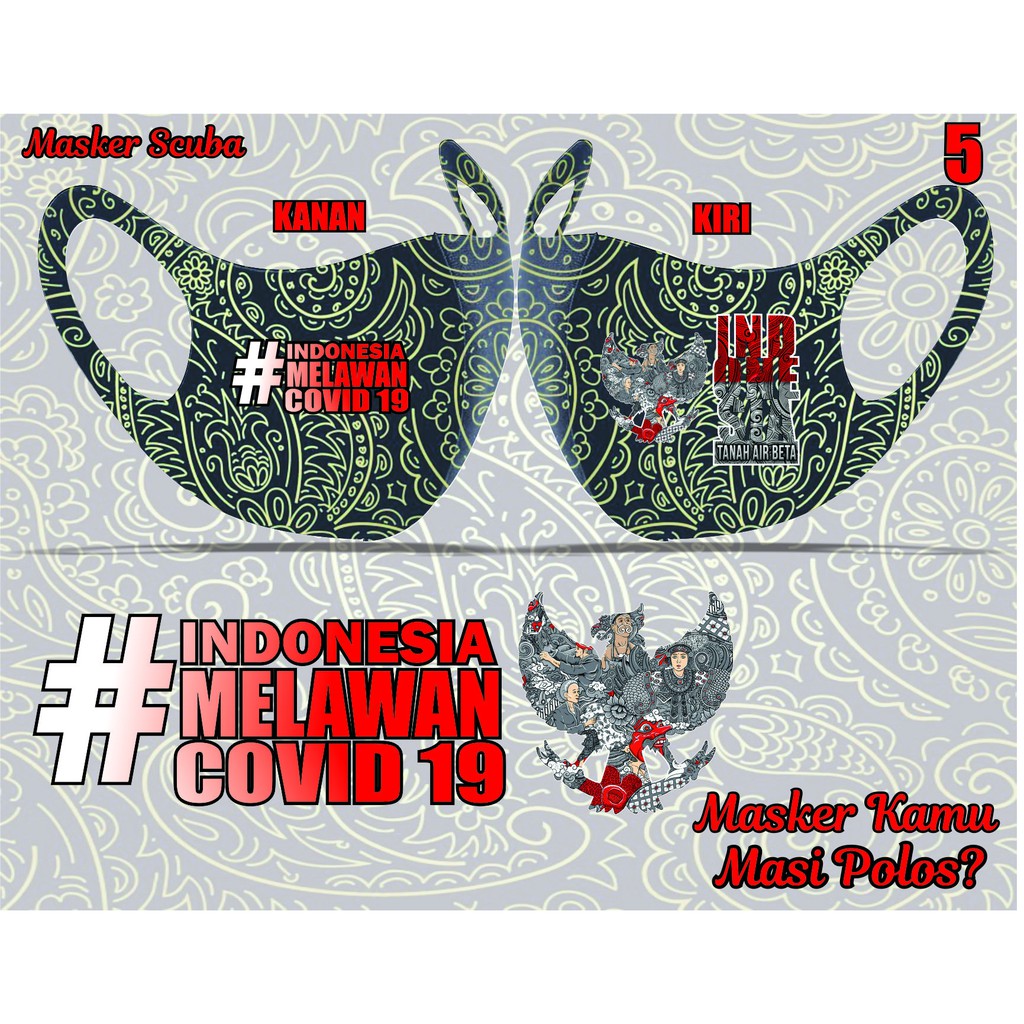 Scuba Mask MOTIF Character INDONESIA | Shopee Malaysia