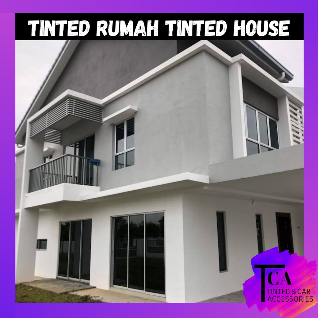ReadyStock 2Ply Tinted Rumah Tinted Pejabat Housing Tinted Black UV ...