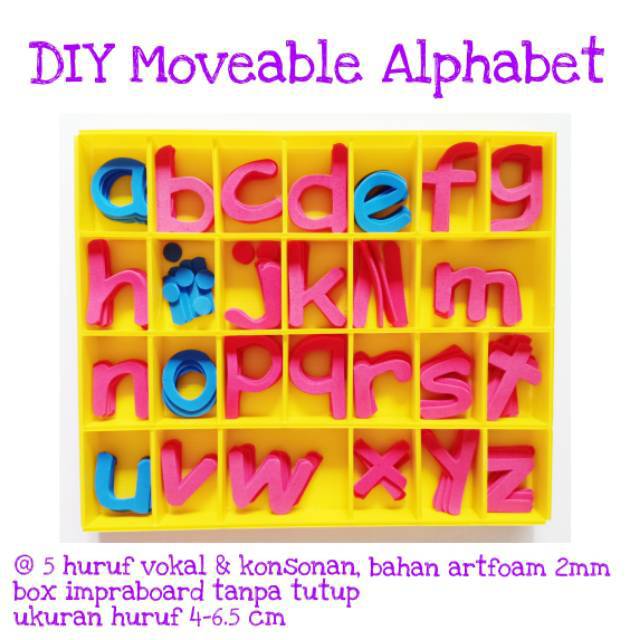Diy Moveable Alphabet Without Cover | Shopee Malaysia