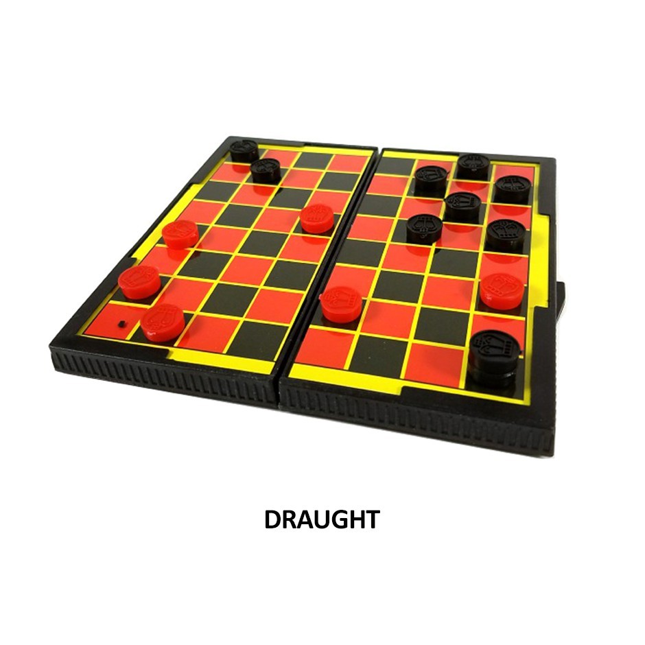 Chess/ Draughts/Snake/Aeroplane - Mini Pocket Magnetic Game Set ...